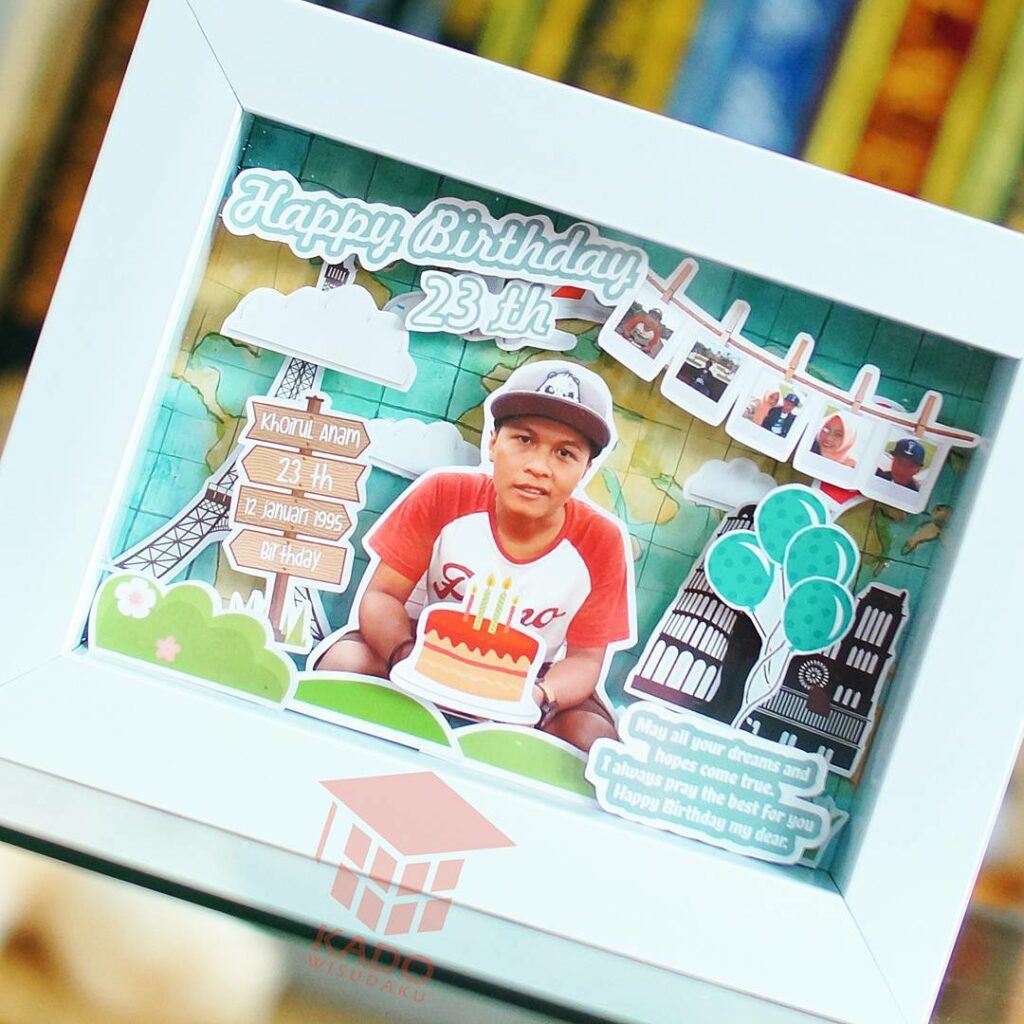 Jual Hadiah Wisuda Frame Ultah Custom - Kado Wisudaku