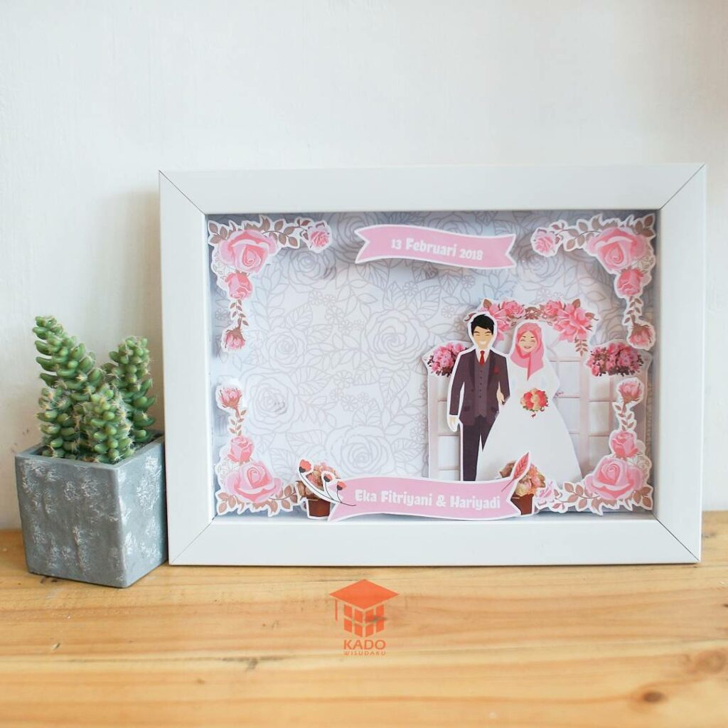 Toko Kado Hadiah Scrapframe Wedding Elegant Jogja - 085 7874 9975
