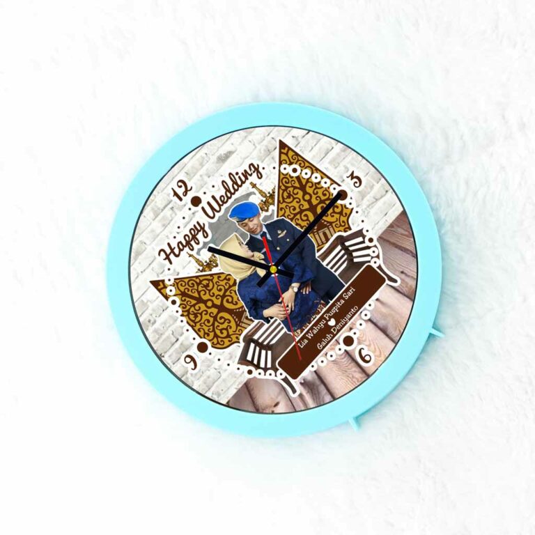 Jual Jam Bulat Kado Wedding Unik - Kado Wisudaku