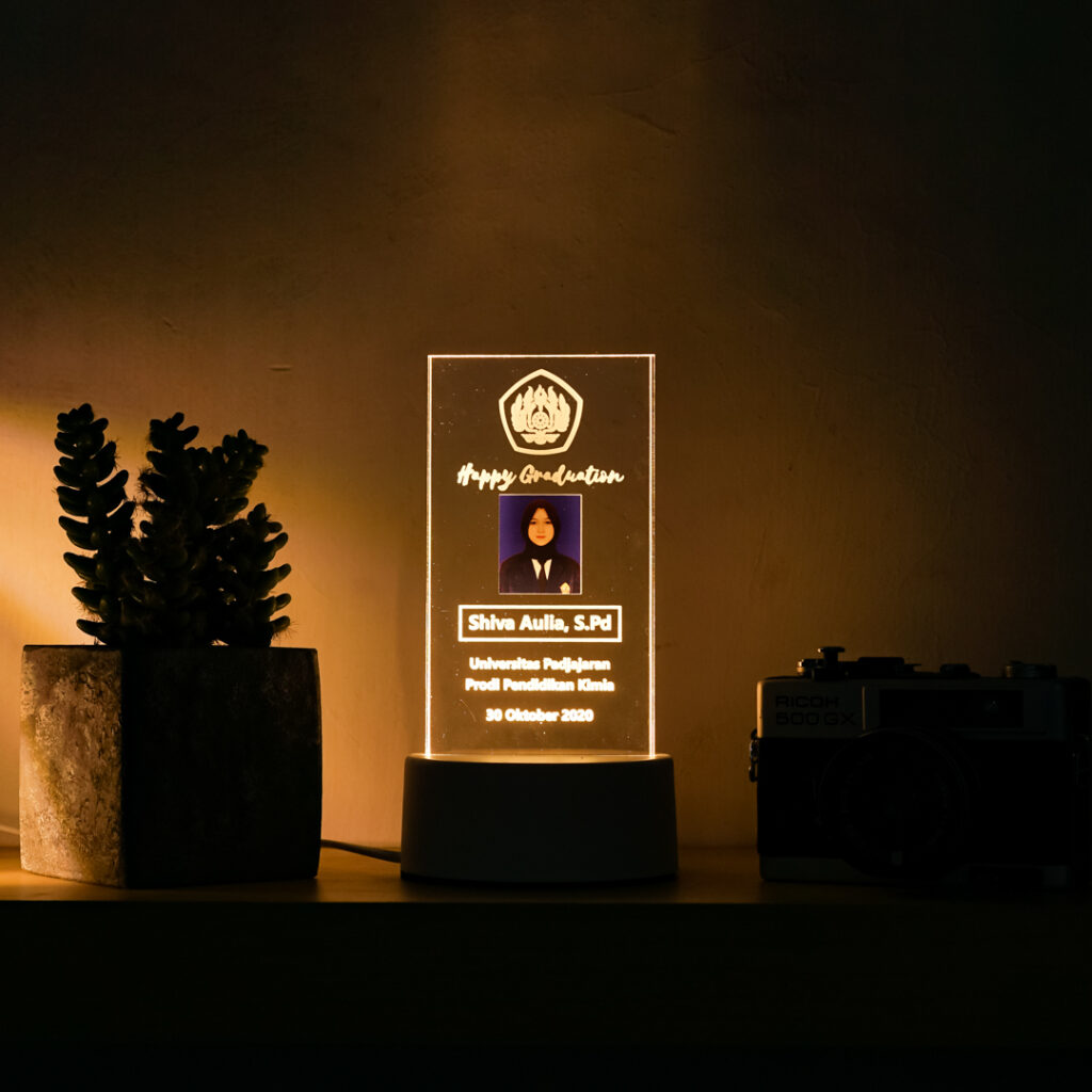 LED Akrilik Cutting Custom Kenang-Kenangan PKL