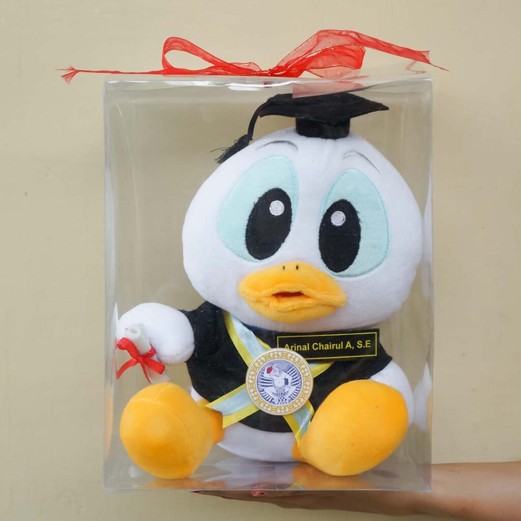 Kado Wisuda Boneka Donald Duck Medium - Kado Wisudaku