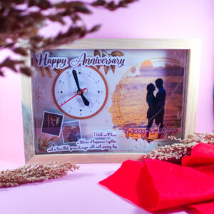 Jam Frame A4 Polaroid Kado Anniversary Rustic
